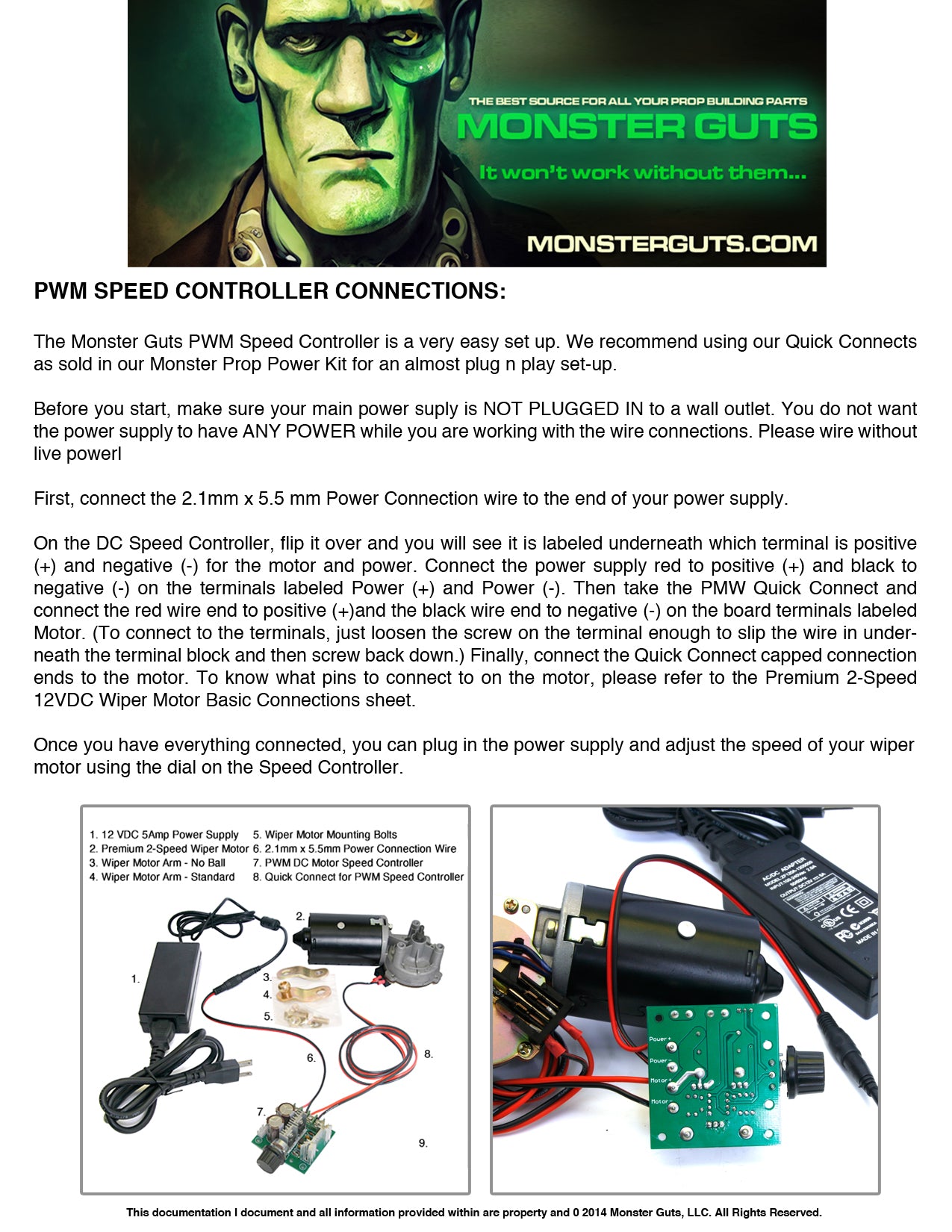 PWM Speed Controller Connections – Monster Guts