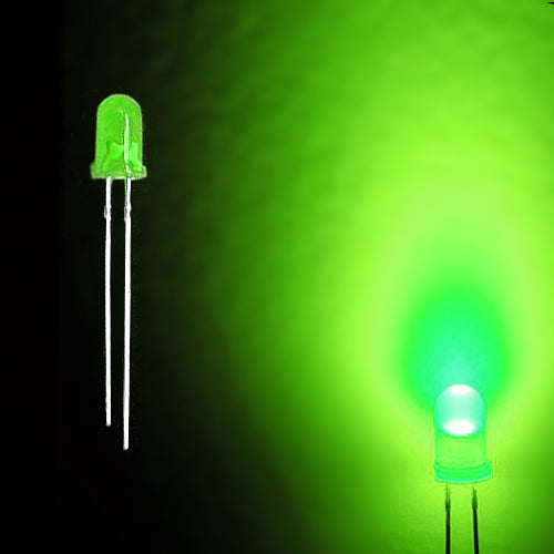 5mm Green Super-Brite Diffused Lens L.E.D.s (10 pack) – Monster Guts